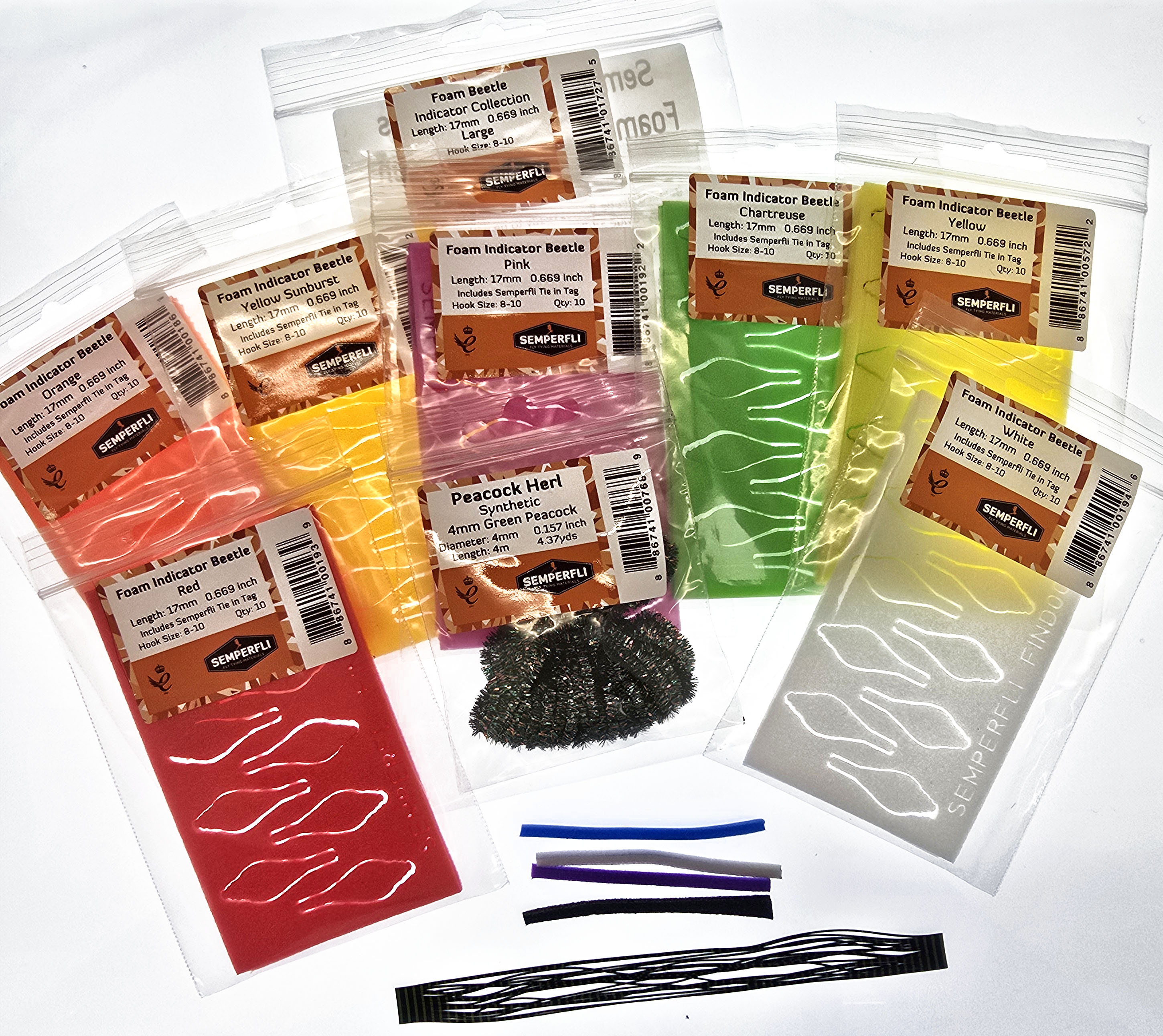 FoamBungBeetleBodiesLarge17mm(Hooks#8/#10)CollectionFlyTying